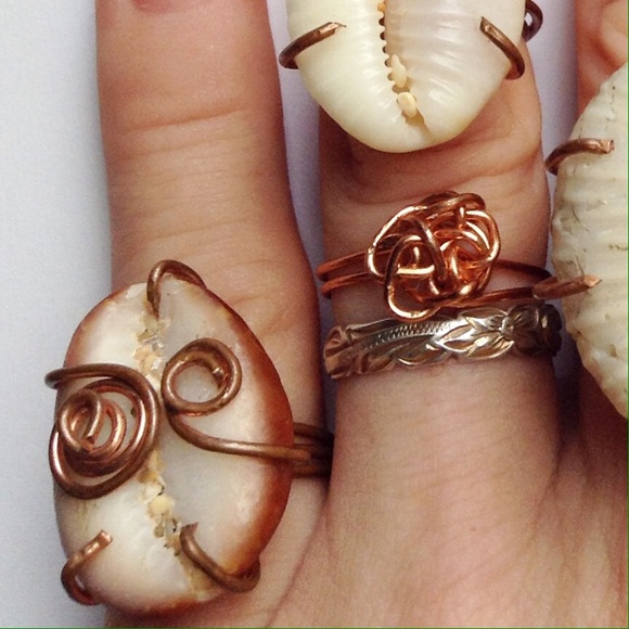 Handmade | Jewelry | Handmade Hawaiian Cowrie Shell Seashell Ring ...